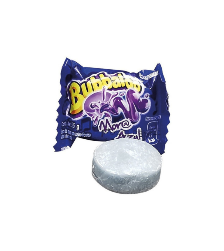 Chicle Bubbaloo sabor mora azul unidad | candyworldchile.cl
